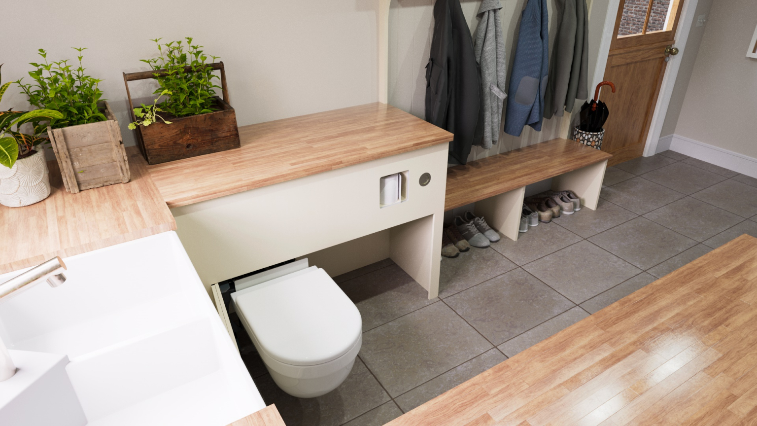How To Maximise Your Small Utility Room With A Toilet - Hidealoo
